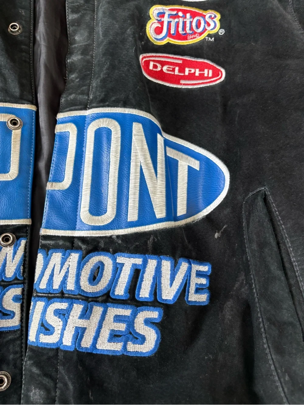 Jackets & Coats | Dupont Automotive Finishes Black Racing Jacket With ...